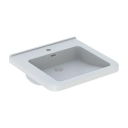 Geberit Renova Comfort Waschtisch 128555000 55 x 52,5 cm, weiss, mit Hahnloch und &Uuml;berlauf