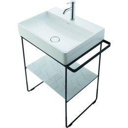 Duravit DuraSquare M&ouml;bel-Waschtisch 2353500041 50 x 47 cm, ohne &Uuml;berlauf, mit Hahnlochbank, 1 Hahnloch, wei&szlig;