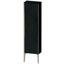 Duravit XViu Halbhochschrank XV1315LB116 40x24x133cm, champagner matt, T&uuml;r links, Eiche schwarz