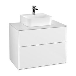 Villeroy & Boch Villeroy und Boch Finion Waschtischunterschrank G08100GF 80x60,3x50,1cm, Emotion, Abdeckplatte white matt, Glossy white lacquer