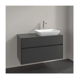 Villeroy & Boch Villeroy und Boch Collaro Waschtischunterschrank C11100VR 100x54,8x50cm, Waschtisch rechts, graphite