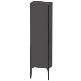 Duravit XViu Halbhochschrank XV1315LB249 40x24x133cm, schwarz matt, T&uuml;r links, graphit matt