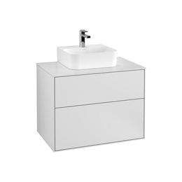 Villeroy & Boch Villeroy und Boch Finion Waschtischunterschrank F08100MT 80x60,3x50,1cm, Abdeckplatte white matt, White matt lacquer