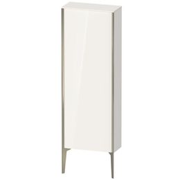 Duravit XViu Halbhochschrank XV1316LB185 50x24x133cm, champagner matt, T&uuml;r links, wei&szlig; hochglanz