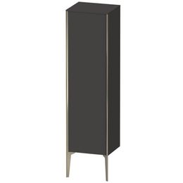 Duravit XViu Halbhochschrank XV1325RB180 40x36x133cm, champagner matt, T&uuml;r rechts, graphit supermatt
