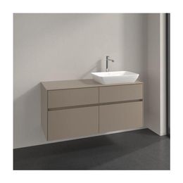 Villeroy & Boch Villeroy und Boch Collaro Waschtischunterschrank C114B0VM 120x54,8x50cm, Waschtisch rechts, LED-Beleuchtung 8,8 W, taupe