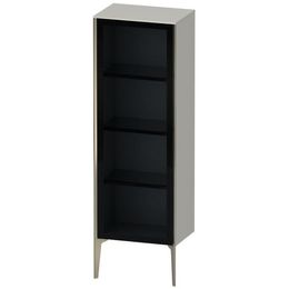 Duravit XViu Halbhochschrank XV1368LB107 50x36x133cm, Glastür, champagner matt, Tür links, betongrau matt