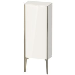 Duravit XViu Halbhochschrank XV1305LB185 40x24x89cm, champagner matt, T&uuml;r links, wei&szlig; hochglanz