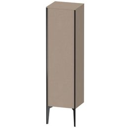 Duravit XViu Halbhochschrank XV1325RB275 40x36x133cm, schwarz matt, T&uuml;r rechts, leinen