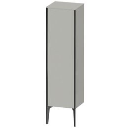 Duravit XViu Halbhochschrank XV1325LB207 40x36x133cm, schwarz matt, T&uuml;r links, betongrau matt