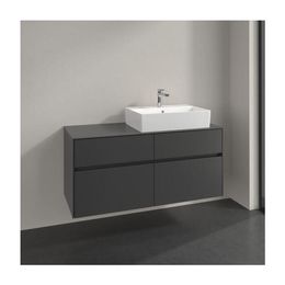 Villeroy & Boch Villeroy und Boch Collaro Waschtischunterschrank C130B0VR 120x54,8x50cm, Waschtisch rechts, LED-Beleuchtung 8,8 W, graphite