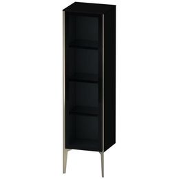 Duravit XViu Halbhochschrank XV1367LB140 40x36x133cm, Glast&uuml;r, champagner matt, T&uuml;r links, schwarz hochglanz