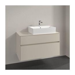 Villeroy & Boch Villeroy und Boch Collaro Waschtischunterschrank C12700VN 100x54,8x50cm, Waschtisch rechts, cashmere grey