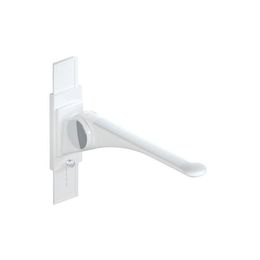 HEWI 802 LifeSystem St&uuml;tzklappgriff 802.50.41660SD 600 mm, wei&szlig; hochglanz/wei&szlig; matt, mit H&ouml;henverstellung