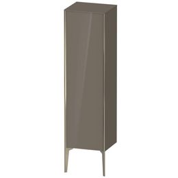 Duravit XViu Halbhochschrank XV1325LB189 40x36x133cm, champagner matt, T&uuml;r links, flannel grey hochglanz