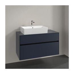 Villeroy & Boch Villeroy und Boch Collaro Waschtischunterschrank C12600VQ 100x54,8x50cm, Waschtisch links, marine blue