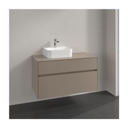 Villeroy & Boch Villeroy und Boch Collaro Waschtischunterschrank C09500VM 100x54,8x50cm, Waschtisch links, taupe