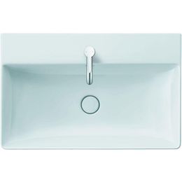 Duravit DuraSquare M&ouml;bel-Waschtisch geschliffen 23538000711 80 x 47 cm, ohne &Uuml;berlauf, mit Hahnlochbank, 1 Hahnloch, wei&szlig; WonderGliss