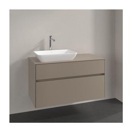Villeroy & Boch Villeroy und Boch Collaro Waschtischunterschrank C11000VM 100x54,8x50cm, Waschtisch links, taupe