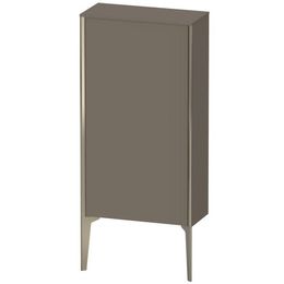 Duravit XViu Halbhochschrank XV1306LB190 50x24x89cm, champagner matt, T&uuml;r links, flannel grey seidenmatt