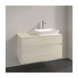 Villeroy & Boch Villeroy und Boch Collaro Waschtischunterschrank C111B0AA 100x54,8x50cm, Waschtisch rechts, LED-Beleuchtung 7,3 W, white oak