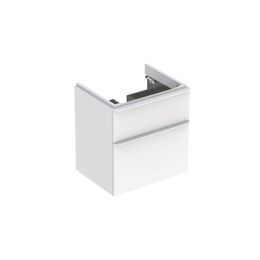 Geberit Smyle Square Waschtisch-Unterschrank 500352001 58,4x61,7x47cm, wei&szlig; hochglanz, 2 Schubladen