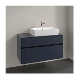 Villeroy & Boch Villeroy und Boch Collaro Waschtischunterschrank C12700VQ 100x54,8x50cm, Waschtisch rechts, marine blue