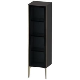 Duravit XViu Halbhochschrank XV1367LB180 40x36x133cm, Glast&uuml;r, champagner matt, T&uuml;r links, graphit supermatt