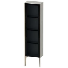 Duravit XViu Halbhochschrank XV1365LB107 40x24x133cm, Glast&uuml;r, champagner matt, T&uuml;r links, betongrau matt