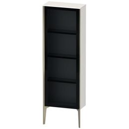 Duravit XViu Halbhochschrank XV1366LB185 50x24x133cm, Glast&uuml;r, champagner matt, T&uuml;r links, wei&szlig; hochglanz