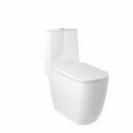 Kludi RESA S Spiralfl ush-Stand-WC 27WCB0243 68 cm, S-f&ouml;rmiger Abfluss Wei&szlig; gl&auml;nzend