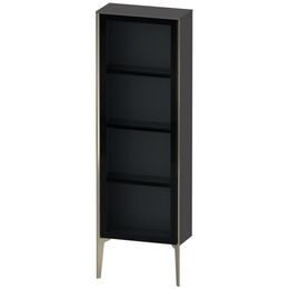 Duravit XViu Halbhochschrank XV1366LB149 50x24x133cm, Glast&uuml;r, champagner matt, T&uuml;r links, graphit matt