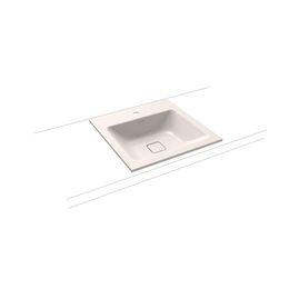 Kaldewei Cono Einbau-Waschtisch 908206013231 3075, 50x50cm, pergamon Perl-Effekt, ohne &Uuml;berlauf, 1 Hahnloch
