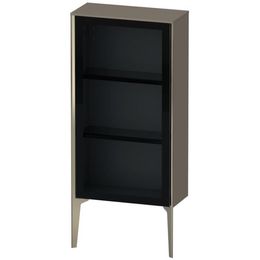 Duravit XViu Halbhochschrank XV1361RB190 50x24x89cm, Glast&uuml;r, champagner matt, T&uuml;r rechts, flannel grey seidenmatt
