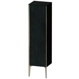Duravit XViu Halbhochschrank XV1325LB116 40x36x133cm, champagner matt, T&uuml;r links, Eiche schwarz