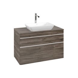 Villeroy & Boch Villeroy und Boch Venticello Waschtisch-Unterschrank A94102RK 95,7x60,6x50,2cm, Waschtisch mittig, Griff White, Stone Oak