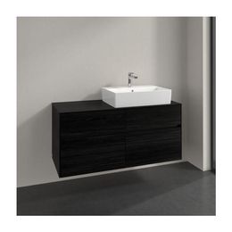 Villeroy & Boch Villeroy und Boch Collaro Waschtischunterschrank C13000AB 120x54,8x50cm, Waschtisch rechts, black oak