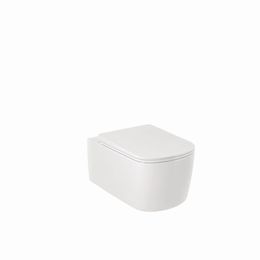 Kludi RESA S Spiralflush-Wand-WC, 27WCW0143 55 cm, P-förmiger Abfluss, Weiß glänzend