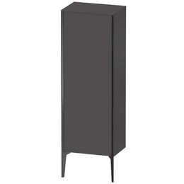 Duravit XViu Halbhochschrank XV1326RB249 50x36x133cm, schwarz matt, T&uuml;r rechts, graphit matt