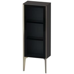 Duravit XViu Halbhochschrank XV1360RB180 40x24x89cm, Glast&uuml;r, champagner matt, T&uuml;r rechts, graphit supermatt