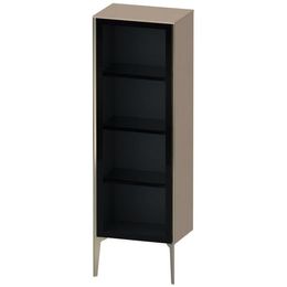 Duravit XViu Halbhochschrank XV1368LB175 50x36x133cm, Glast&uuml;r, champagner matt, T&uuml;r links, leinen