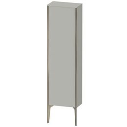 Duravit XViu Halbhochschrank XV1315LB107 40x24x133cm, champagner matt, Tür links, betongrau matt