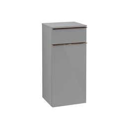 Villeroy & Boch Villeroy und Boch Venticello Seitenschrank A95015RA 40,4 x 86,6 x 37,2 cm, Anschlag rechts, Griff Copper, Glass Glossy Grey
