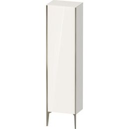 Duravit XViu Hochschrank XV1336LB122 50x36x177cm, champagner matt, T&uuml;r links, wei&szlig; hochglanz