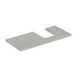 Geberit One Waschtisch-Platte 505314007 105 x 3 x 47 cm, greige/lackiert matt, Ausschnitt rechts