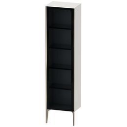 Duravit XViu Hochschrank XV1376RB122 50x36x177cm, Glast&uuml;r, champagner matt, T&uuml;r rechts, wei&szlig; hochglanz