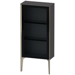 Duravit XViu Halbhochschrank XV1361LB149 50x24x89cm, Glast&uuml;r, champagner matt, T&uuml;r links, graphit matt