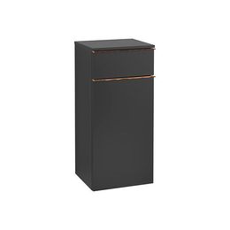 Villeroy & Boch Villeroy und Boch Venticello Seitenschrank A95015PD 40,4 x 86,6 x 37,2 cm, Anschlag rechts, Griff Copper, Black Matt Lacquer