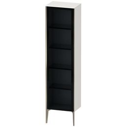 Duravit XViu Hochschrank XV1376RB185 50x36x177cm, Glast&uuml;r, champagner matt, T&uuml;r rechts, wei&szlig; hochglanz