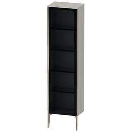 Duravit XViu Hochschrank XV1376LB107 50x36x177cm, Glast&uuml;r, champagner matt, T&uuml;r links, betongrau matt